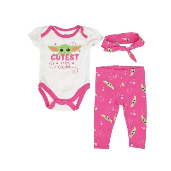Happy Threads | Matching Sets | Star Wars The Child Grogu Girls 3piece ...